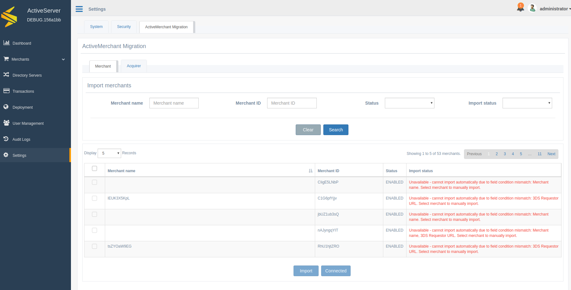 ActiveMerchantから移行 - ActiveServerドキュメント